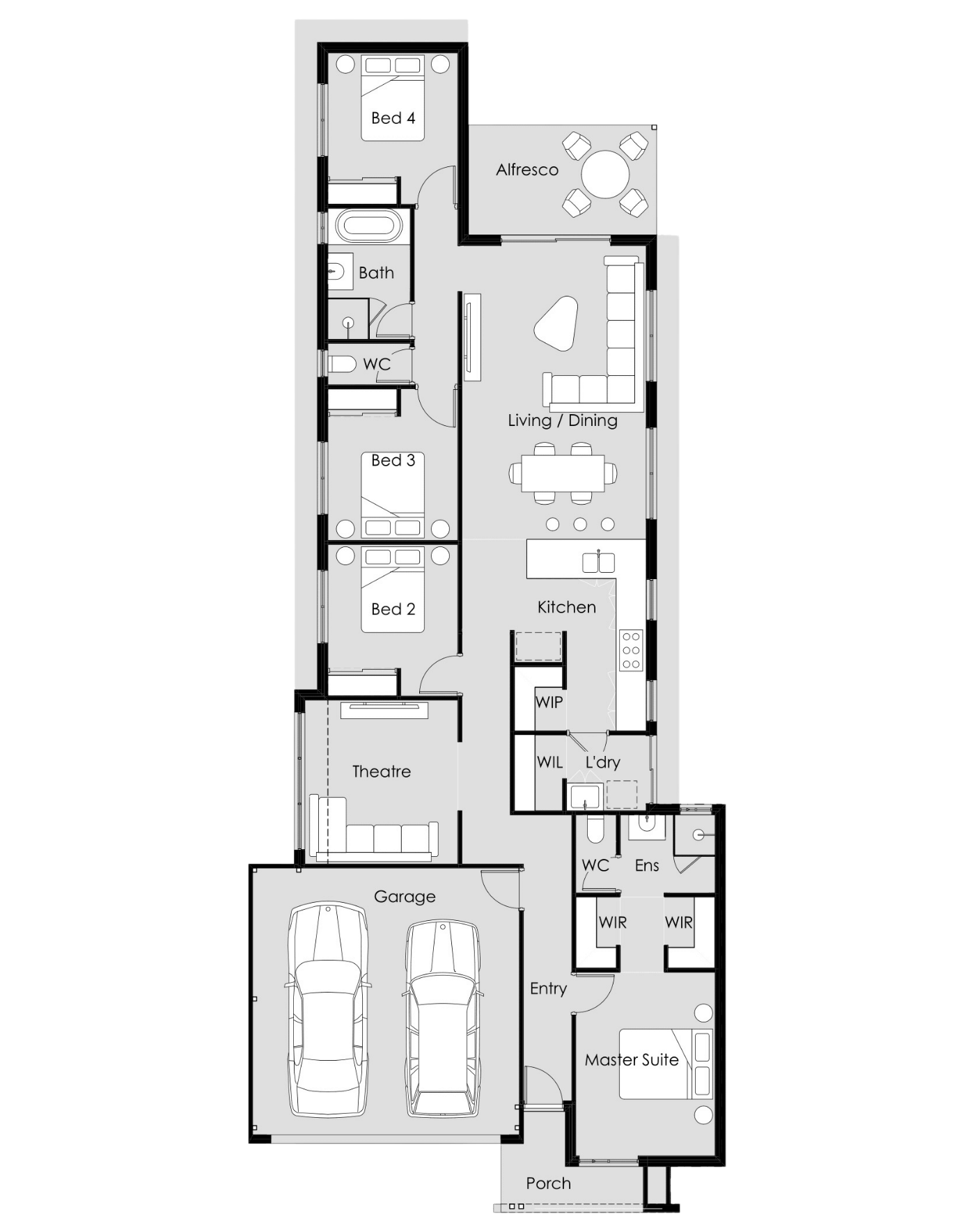 Narrow Lot Home Designs Perth - New Generation Homes